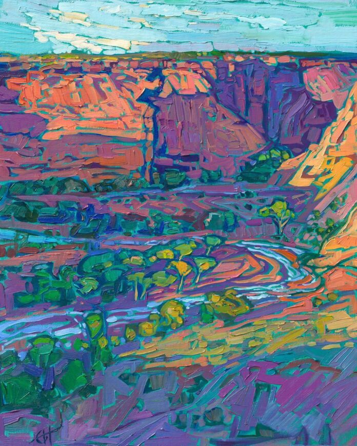 Explosions of colors: vibrant nature landscape paintings by Erin Hanson ...