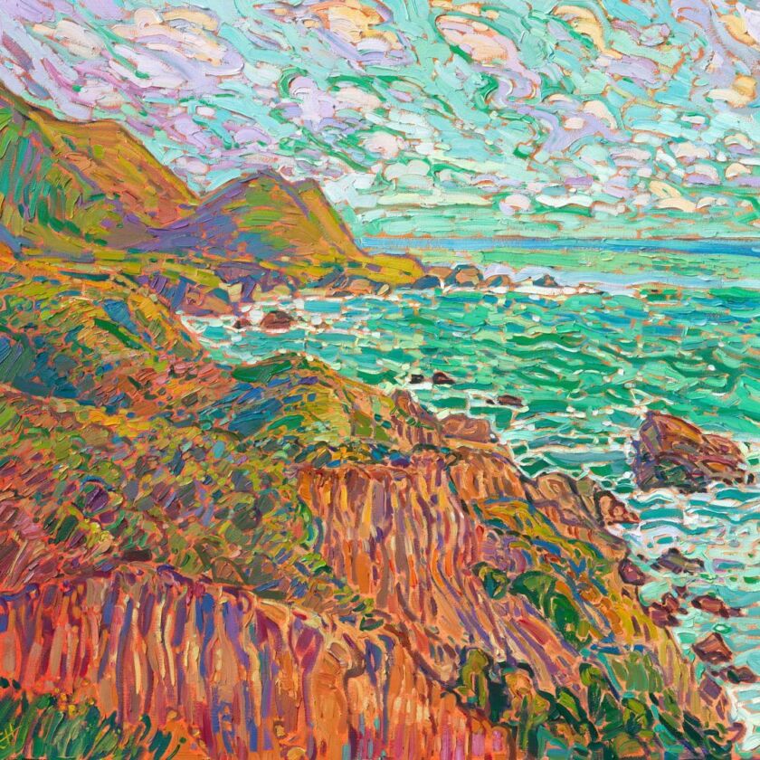 Explosions of colors: vibrant nature landscape paintings by Erin Hanson ...