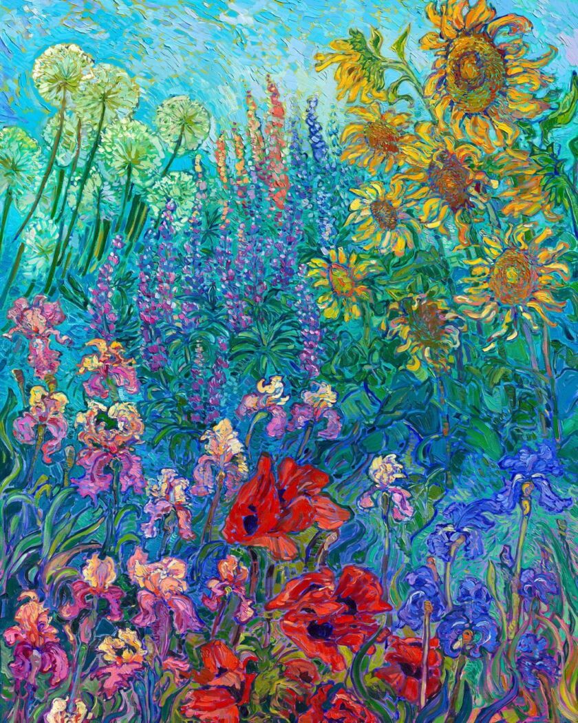 Explosions of colors: vibrant nature landscape paintings by Erin Hanson ...