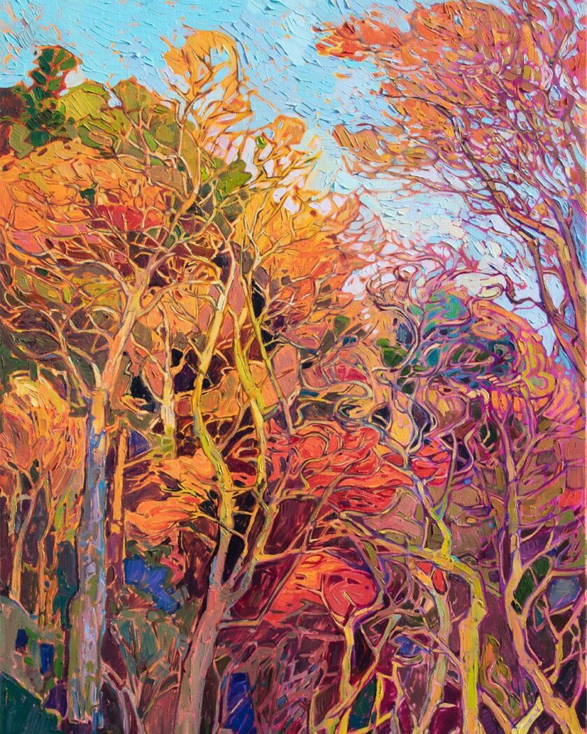 Explosions of colors: vibrant nature landscape paintings by Erin Hanson ...
