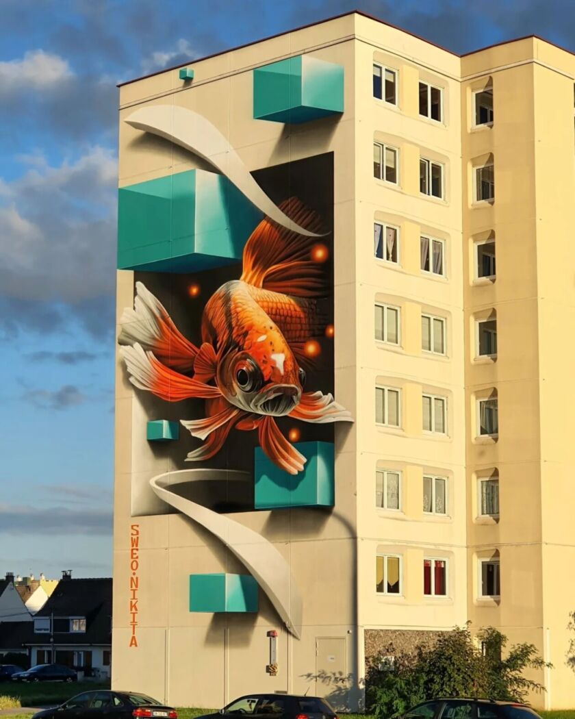 When walls and pavements come alive: impressive graffiti with 3D optical illusion by Sebastien ...