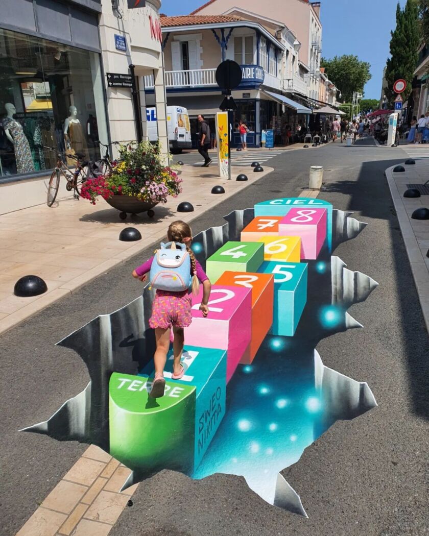 When walls and pavements come alive: impressive graffiti with 3D optical illusion by Sebastien ...