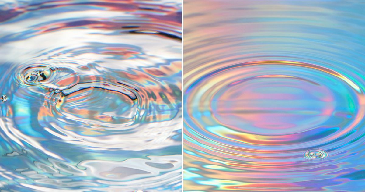 Ephemeral elegance: mesmerizing photos of iridescent water ripples by ...