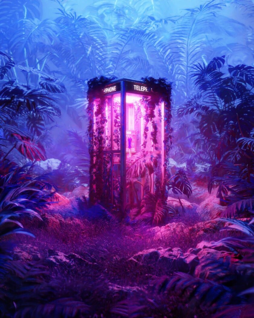 Brellias: lush 3D digital otherworldly being illustrations