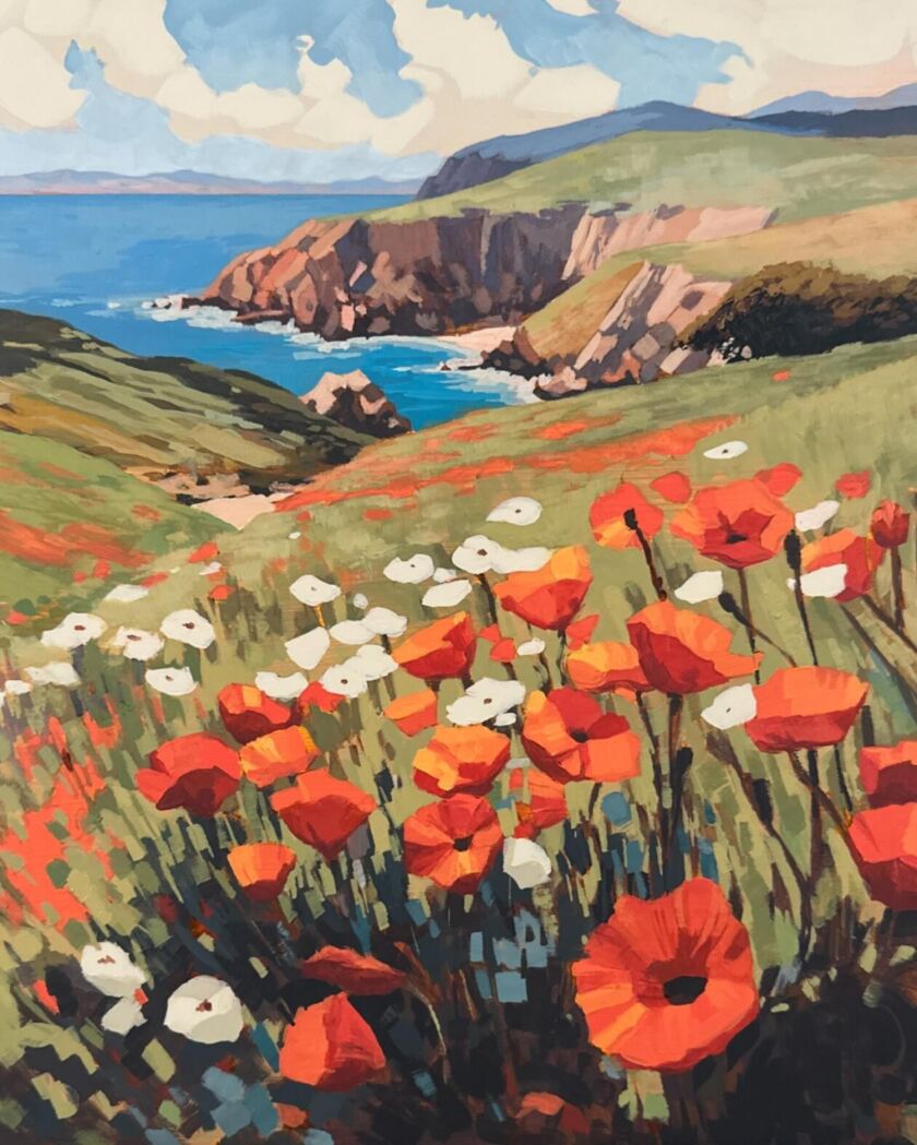 James Musil: bucolic acrylic landscape paintings