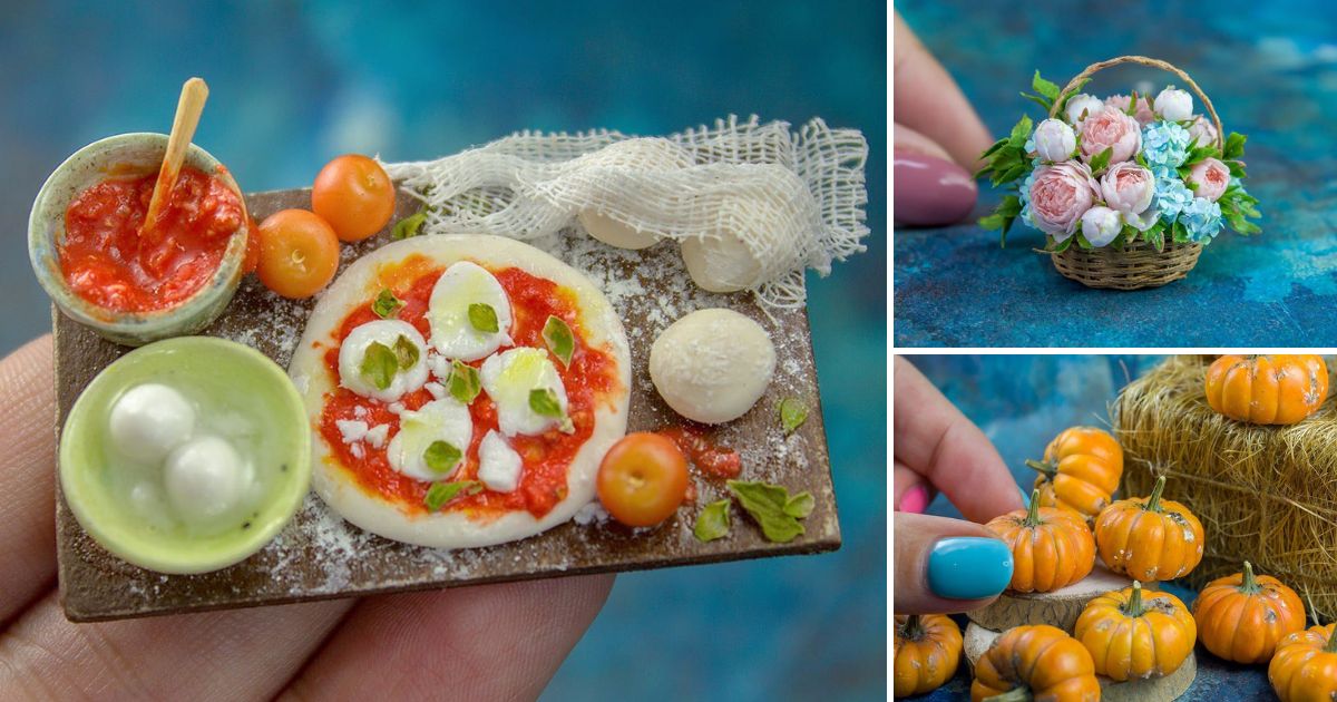 Amazingly hyper-realistic miniature polymer clay food and plant ...