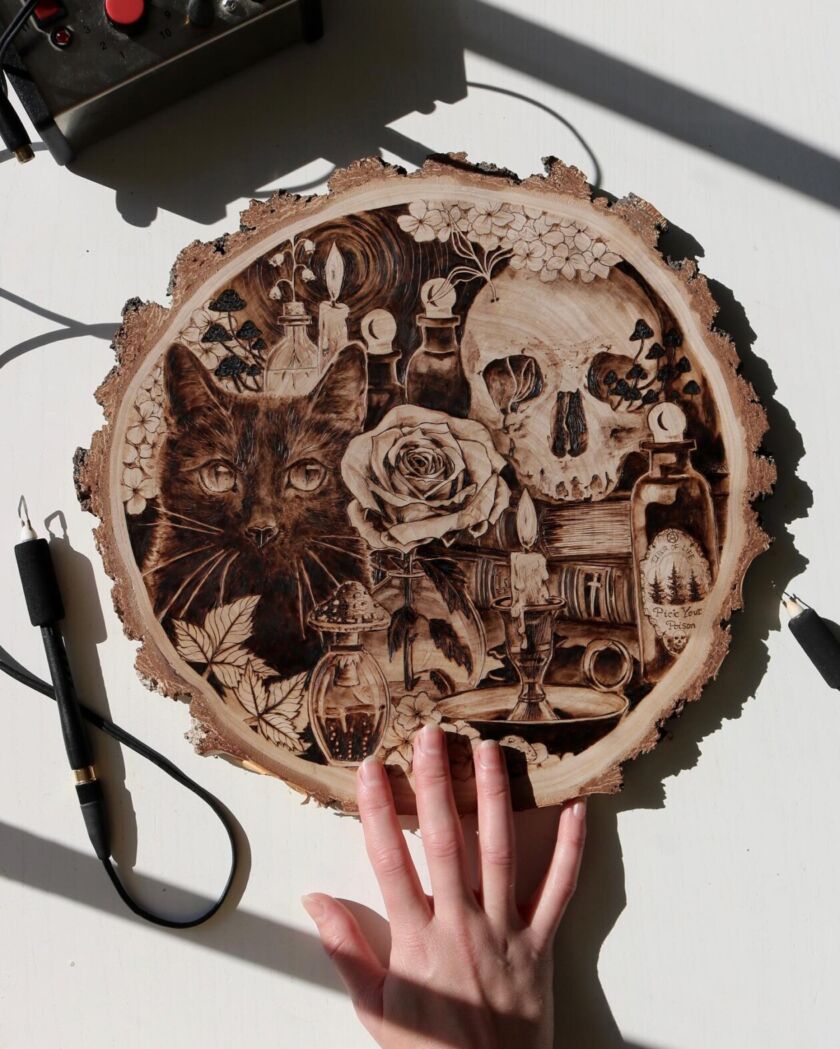 Court O'Reilly: breathtaking nature pyrography fire art