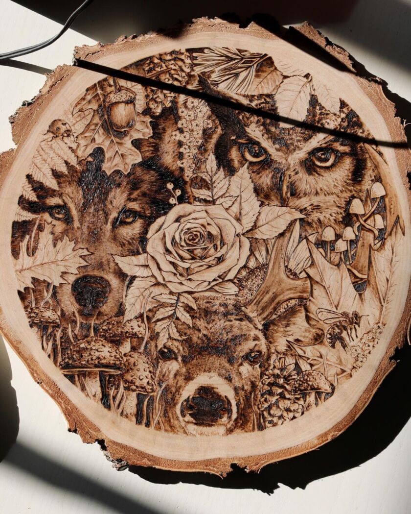 Court O'Reilly: breathtaking nature pyrography fire art