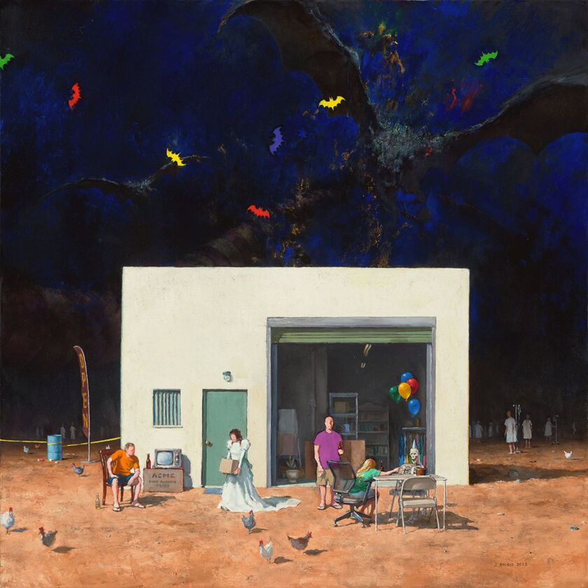 Surreal suburbs: the otherworldly urban scenario paintings of John Brosio — Visualflood Magazine