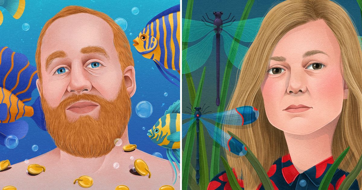Captivating digital portrait illustrations by Anna Pers Bräcke ...