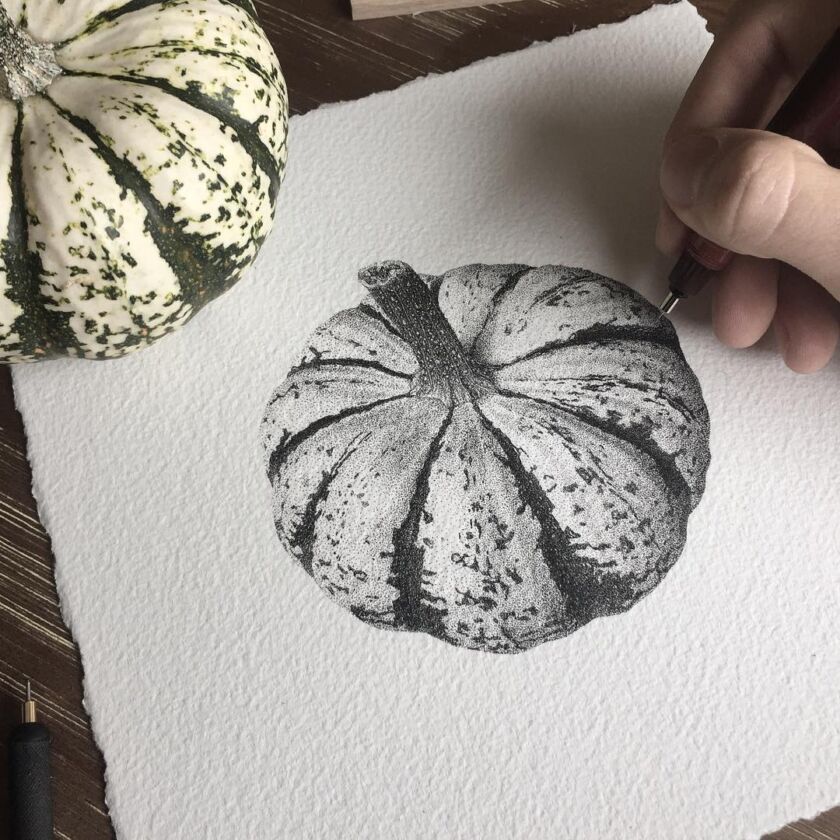 Amazingly detailed stipple illustrations made of tens of millions of ...