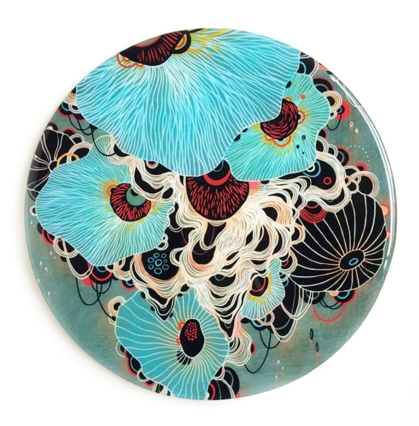 Yellena James: dreamy aquatic mixed-media paintings
