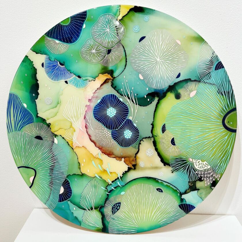 Yellena James: dreamy aquatic mixed-media paintings