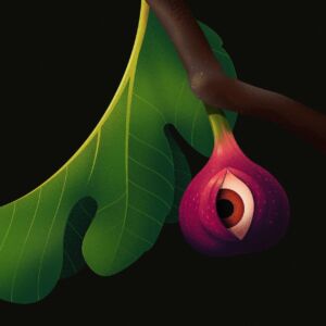 Marvelous surrealistic illustrations of eyes peering from plants and ...