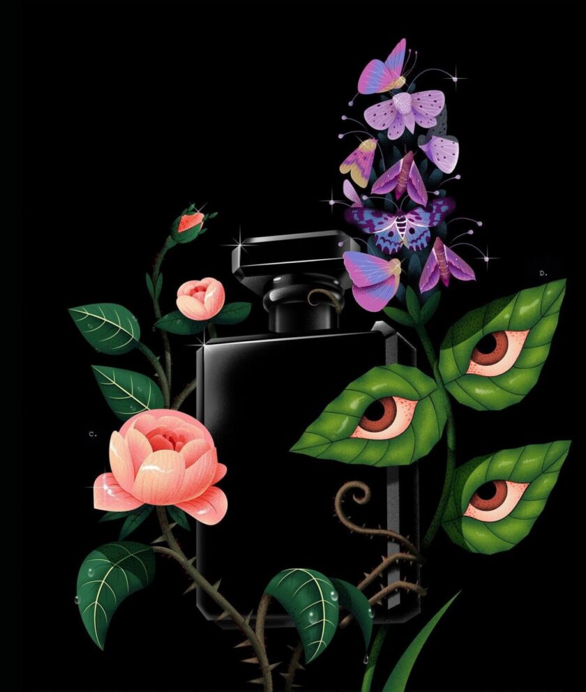 Marvelous surrealistic illustrations of eyes peering from plants and ...