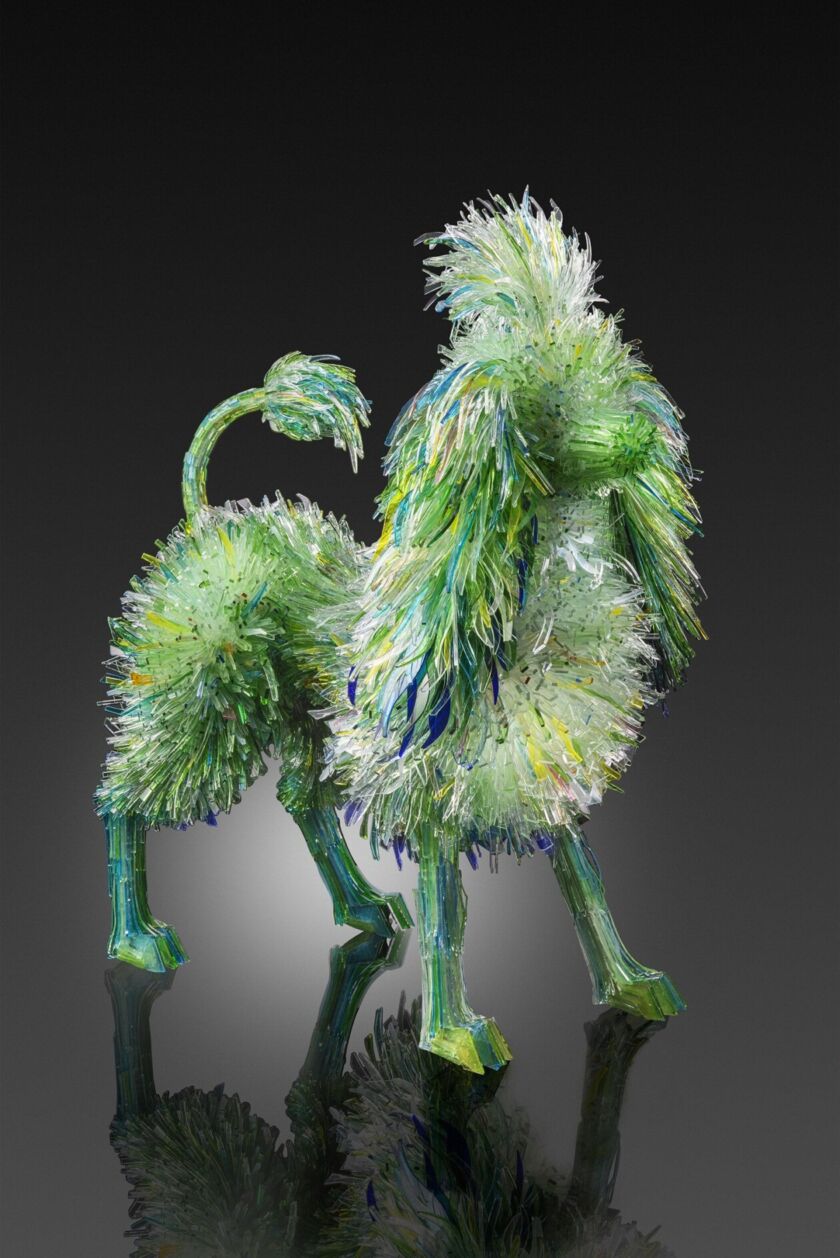 Shattered glass animal sculptures by Polish artist Marta Klonowska ...
