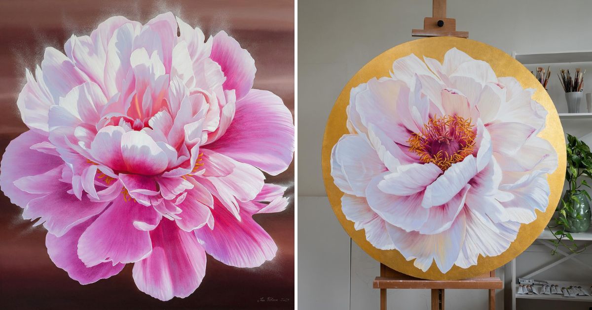 Stunning flower-in-bloom paintings by Ukrainian artist Ira Volkova ...