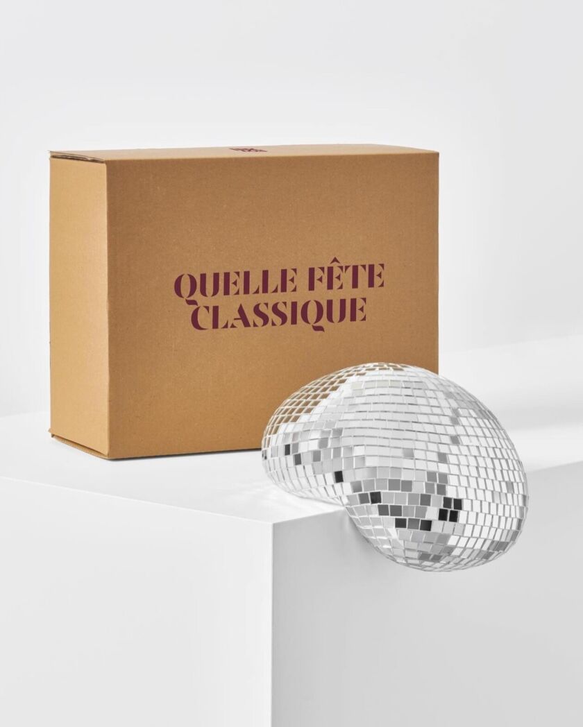 Rotganzen Studio: melted mirror disco ball sculptures