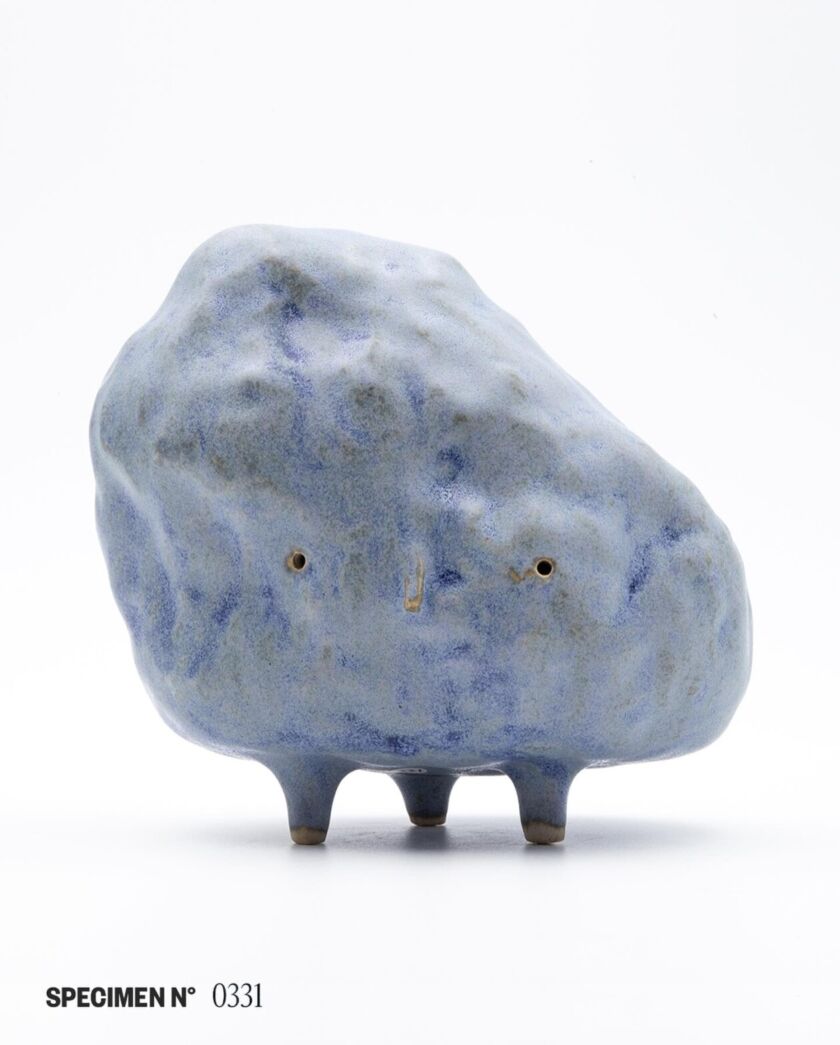 Monsieur Cailloux: peculiar blobby ceramic creatures