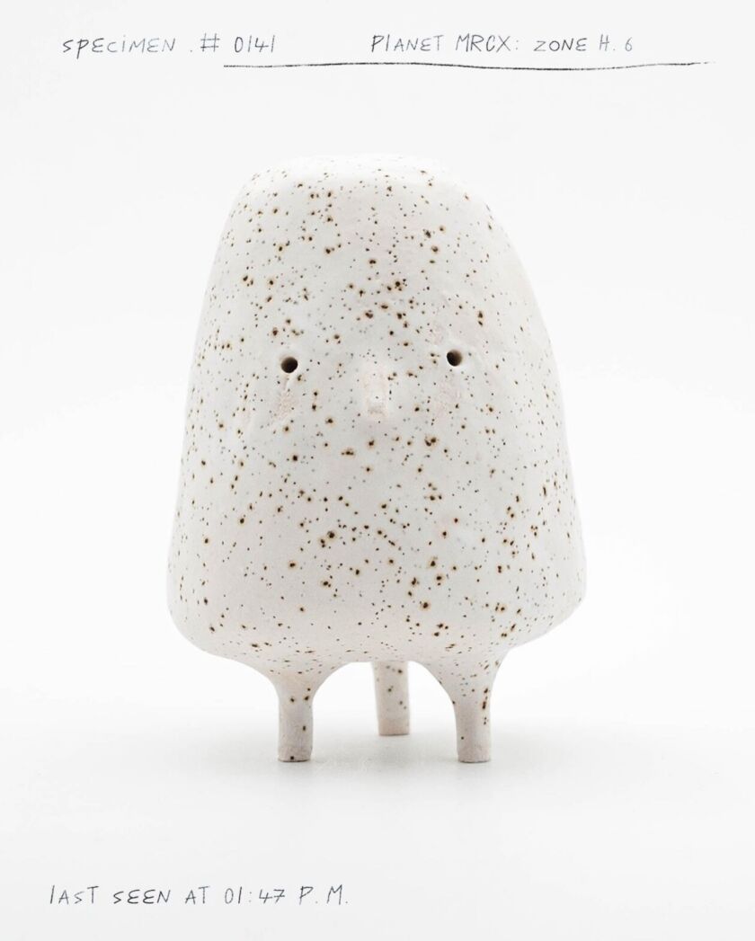 Monsieur Cailloux: peculiar blobby ceramic creatures