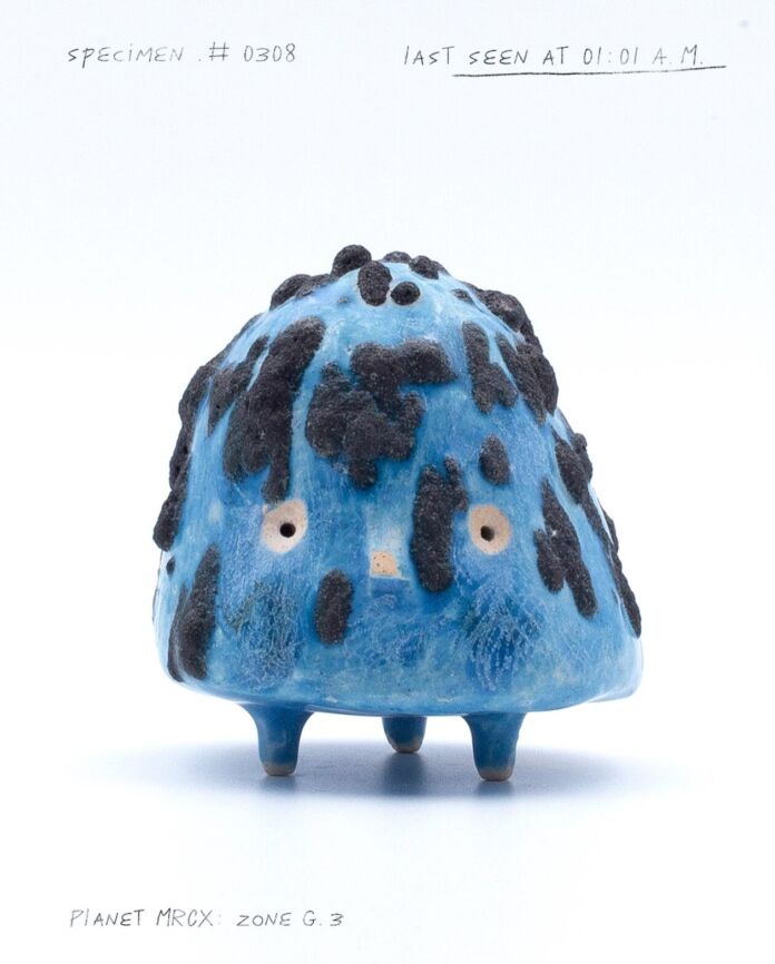 Monsieur Cailloux: peculiar blobby ceramic creatures