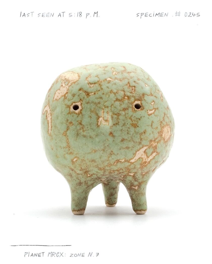 Monsieur Cailloux: peculiar blobby ceramic creatures