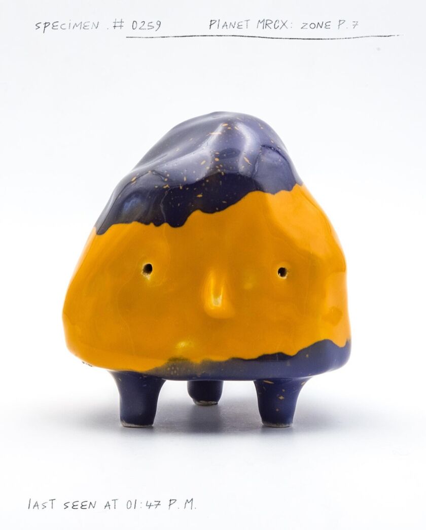Monsieur Cailloux: peculiar blobby ceramic creatures