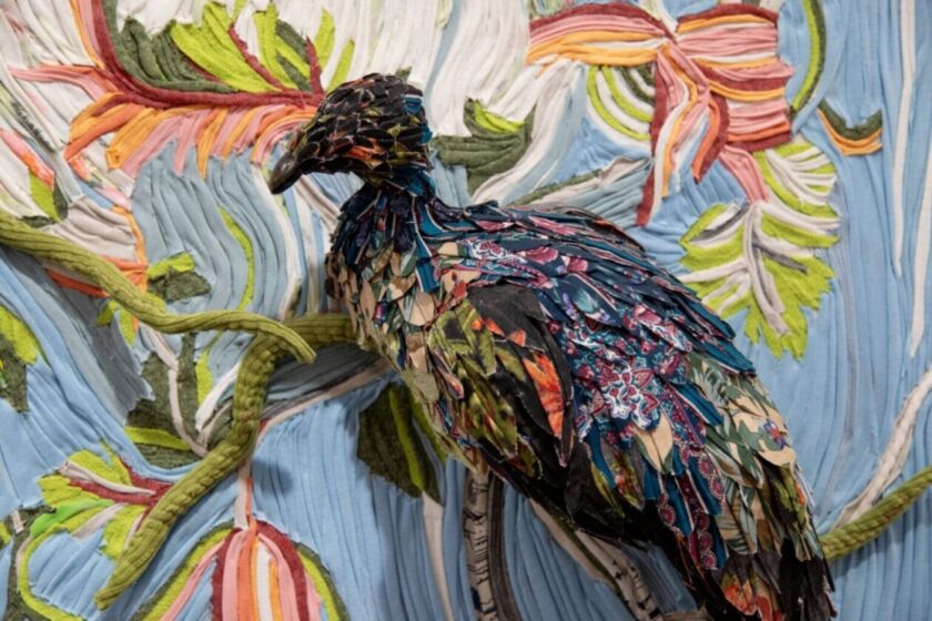 Thought-provoking textile sculptures made from discarded fabrics by ...