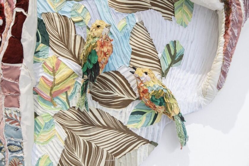 Thought-provoking textile sculptures made from discarded fabrics by ...