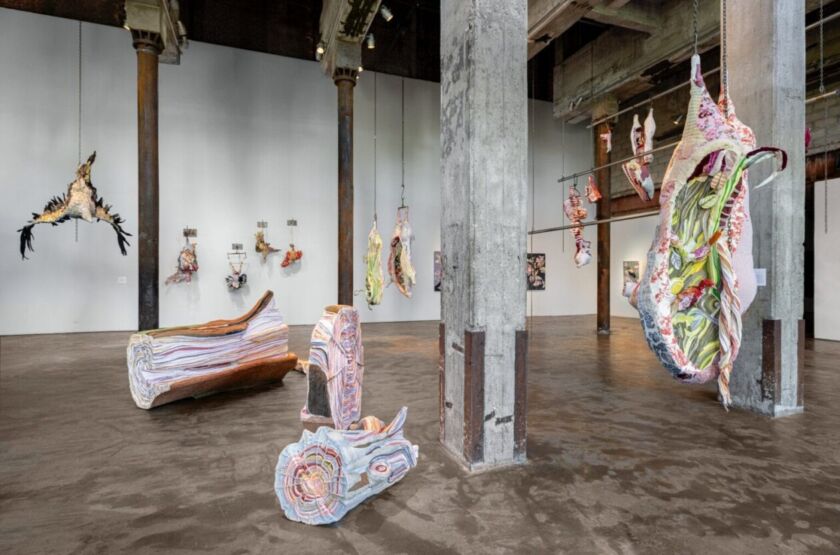 Thought-provoking textile sculptures made from discarded fabrics by ...