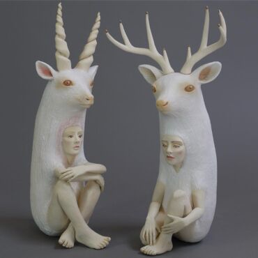 Crystal Morey's striking ceramic sculptures of human-animal hybrids: a ...
