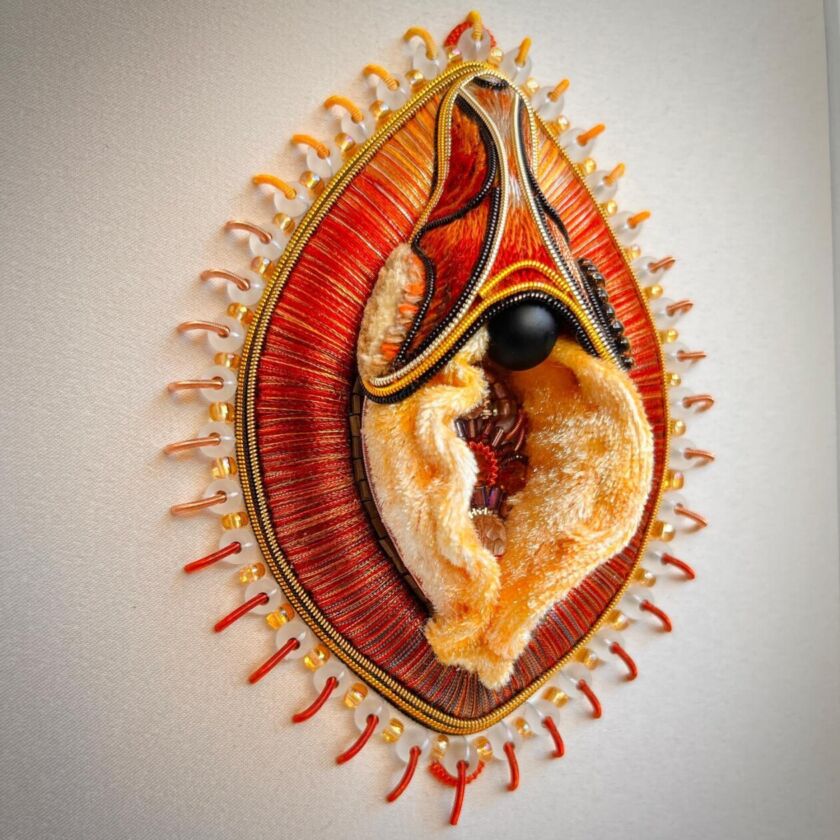 Studio Over and Out: exquisite beaded embroidery sculptures