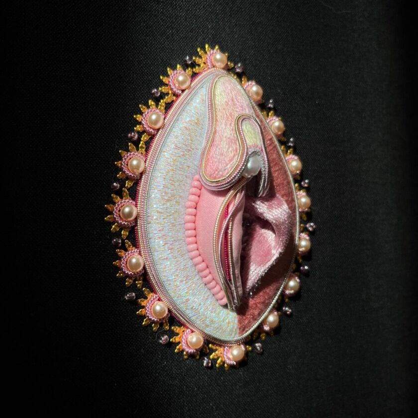 Studio Over and Out: intricate beaded embroidery sculptures