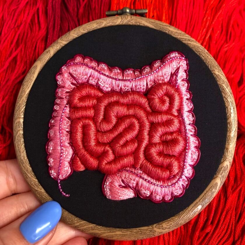 Amber Griffiths: precise anatomical embroidery
