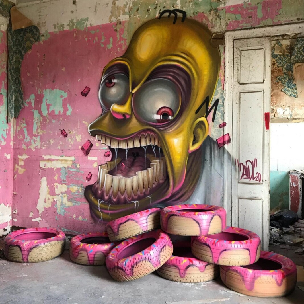 DavidL: post-graffiti haunting forgotten wall murals