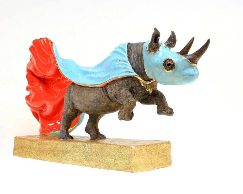 Alan Waring: whimsical animal dream ceramic sculptures