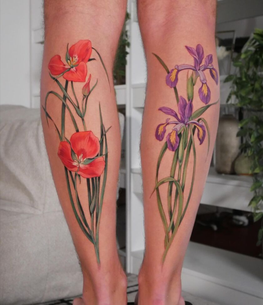 Vanessa Core: botany and animal ink nature tattoos