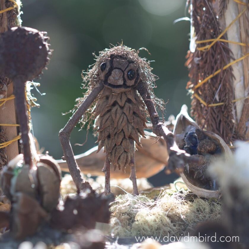 David Bird: charming hand-carved forest creature sculptures