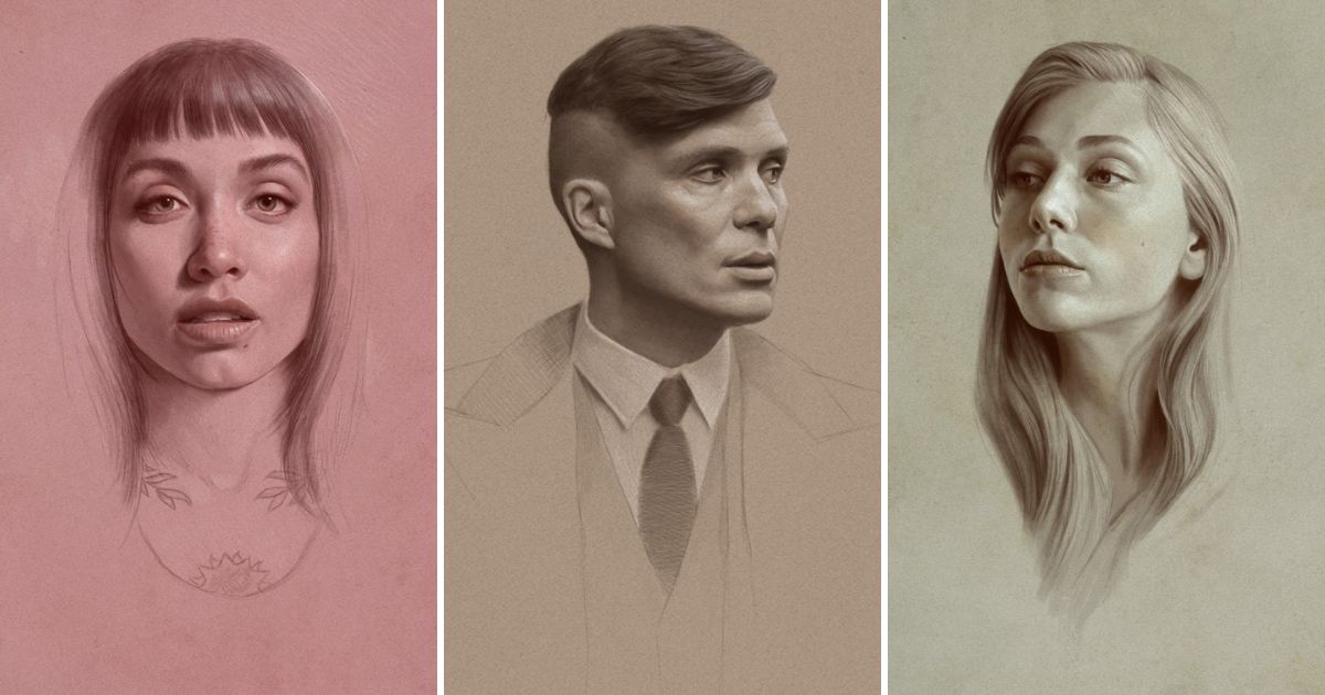 Diego Fernandez: hyper-realistic figurative portrait drawings