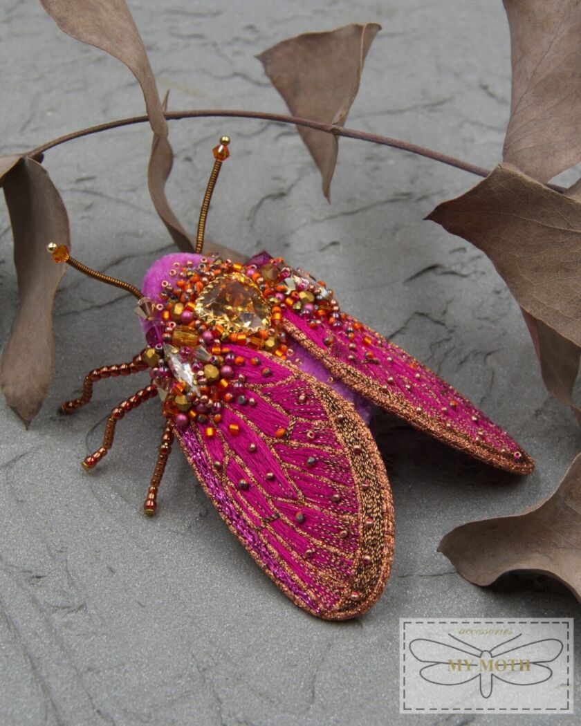 Discover the beauty of insect-themed beaded embroidery jewelry by ...