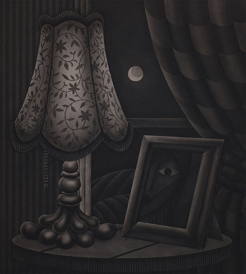 Angela Fang Zirbes: haunting black-and-white acrylic art