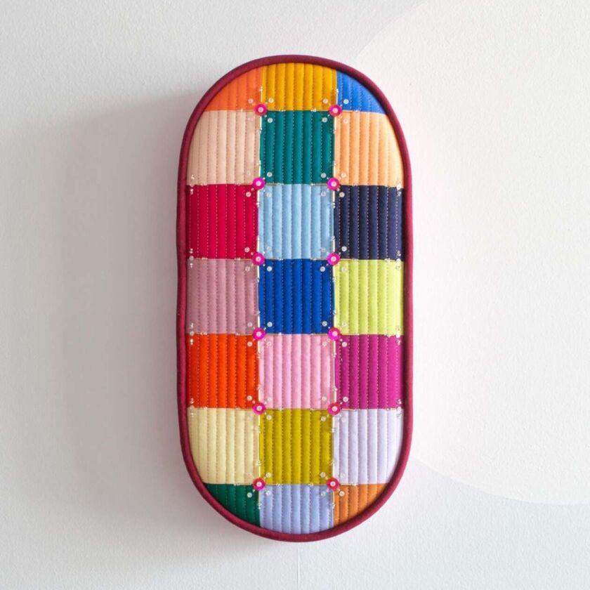 Emily Van Hoff: graphic design quilt textile art