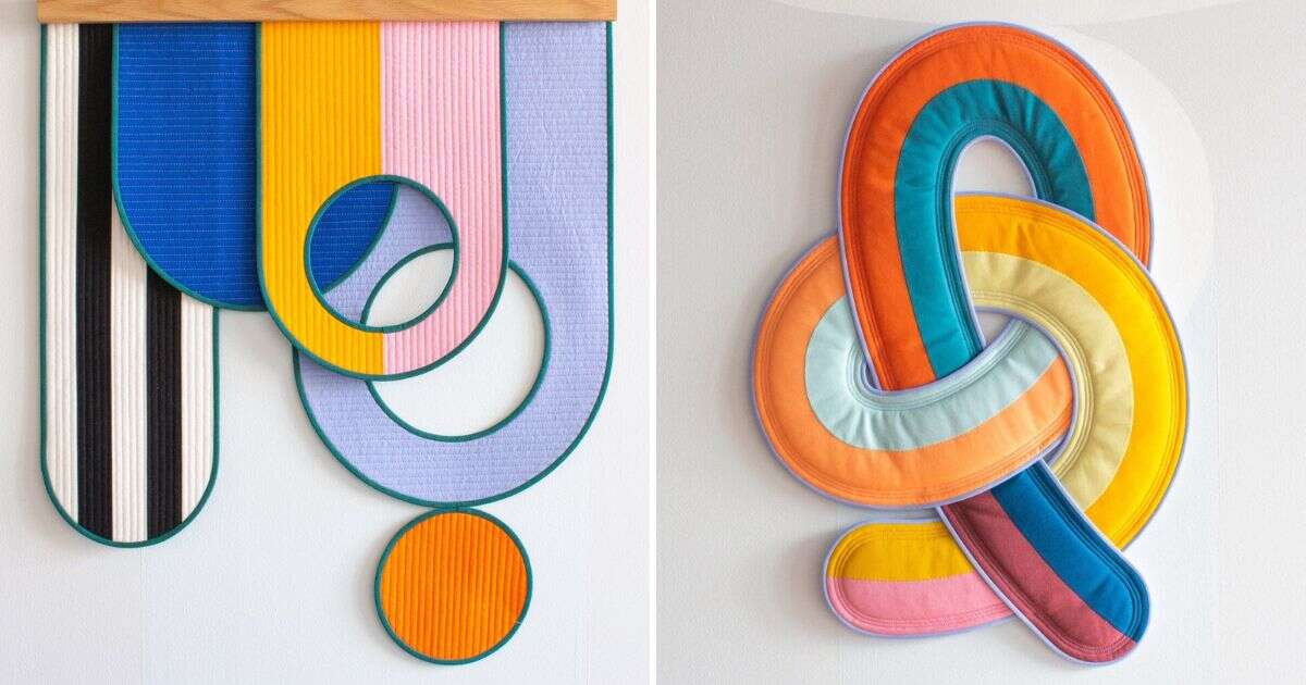 Emily Van Hoff: blending graphic design with quilt textile art