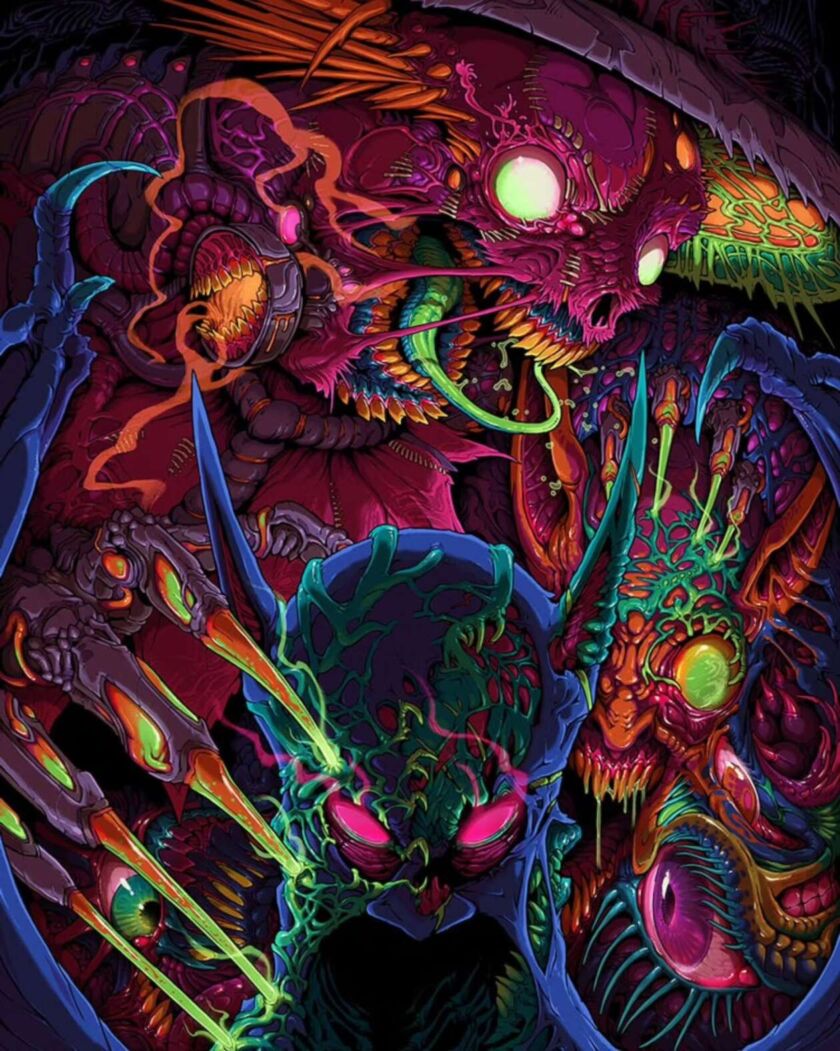 Brock Hofer’s neon monsters: a celebration of color, imagination, and ...