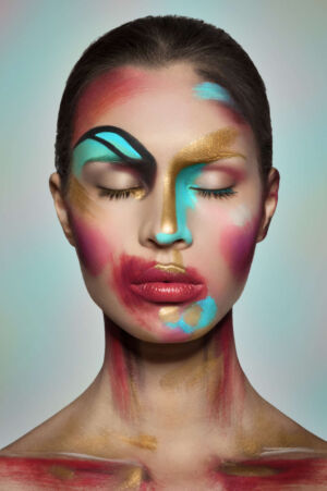 The surreal fusion of face paint and photography in Damien Mohn's ...