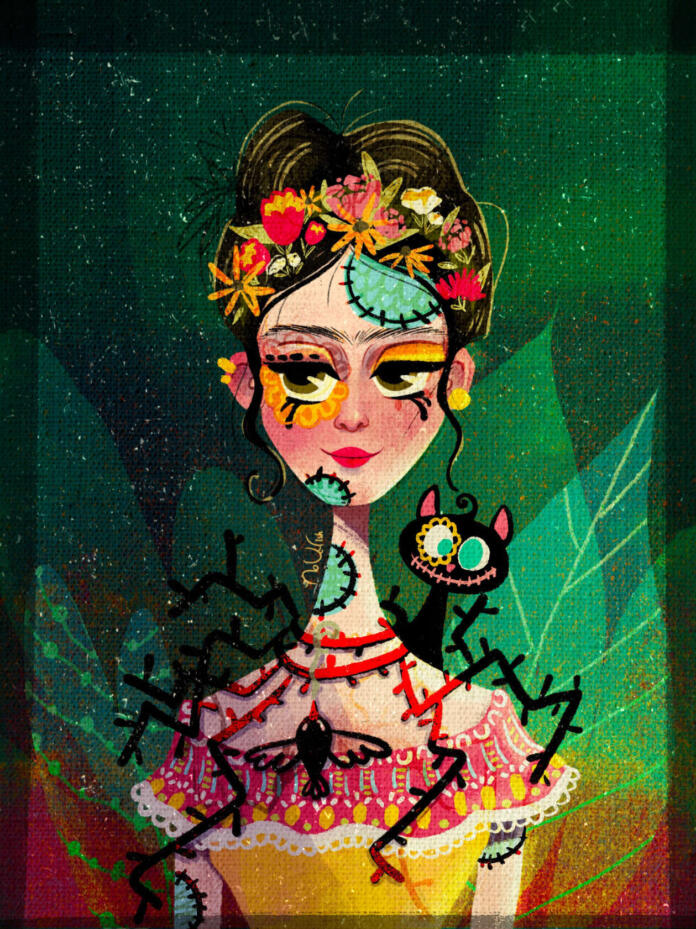 Nour Nasser: colorful reimagining of classical portrait paintings