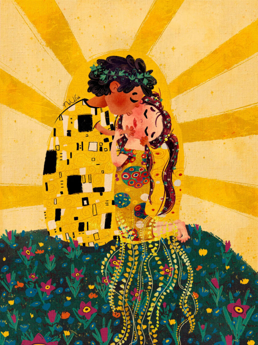 Nour Nasser: colorful reimagining of classical portrait paintings