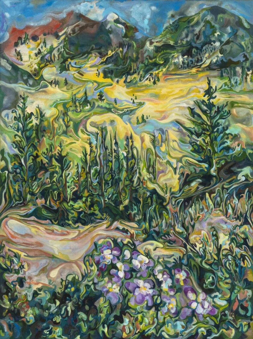 Maria Calandra: abstract surreal landscape paintings