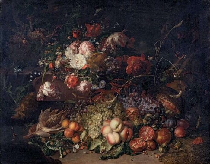 Rachel Ruysch: Dutch golden age floral still-life paintings