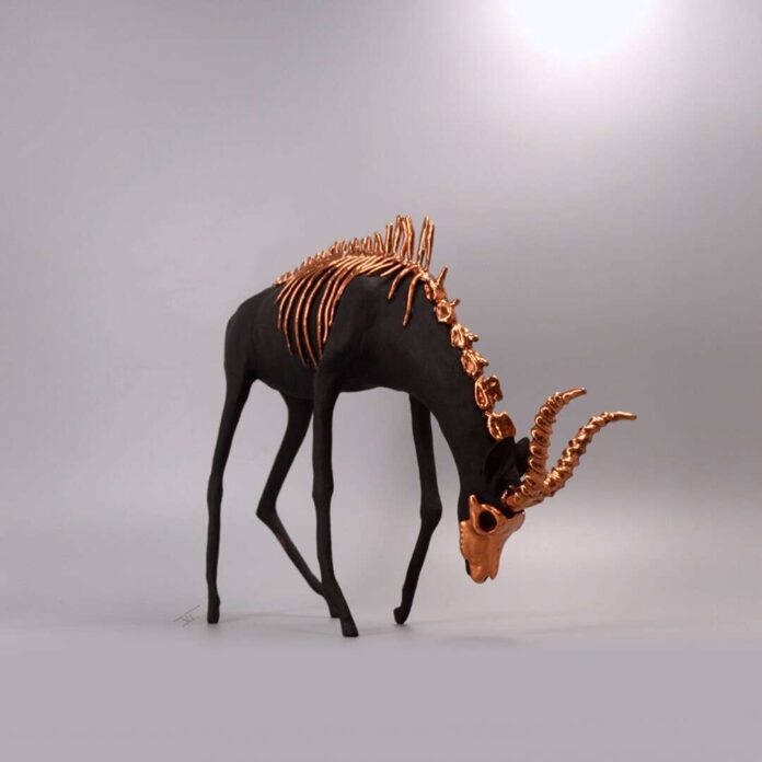 The fusion of myth, bone, and fantasy in the haunting animal sculptures ...